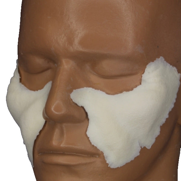 Rubber Wear Foam Latex Prosthetic Character Cheeks #1 | Alcone Company
