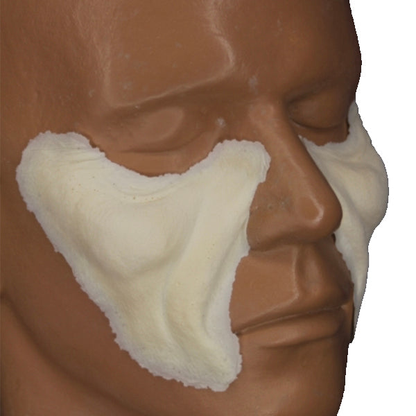 Rubber Wear Foam Latex Prosthetic Character Cheeks #2 | Alcone Company