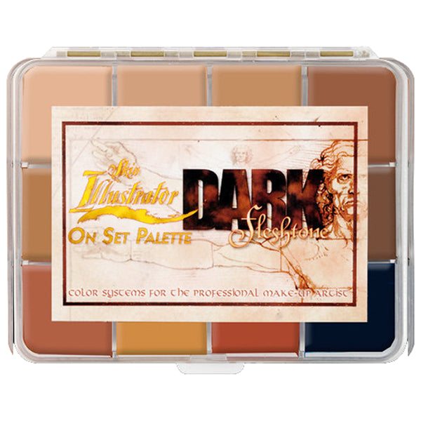 Skin Illustrator On Set Dark Flesh Tone Palette | Alcone Company
